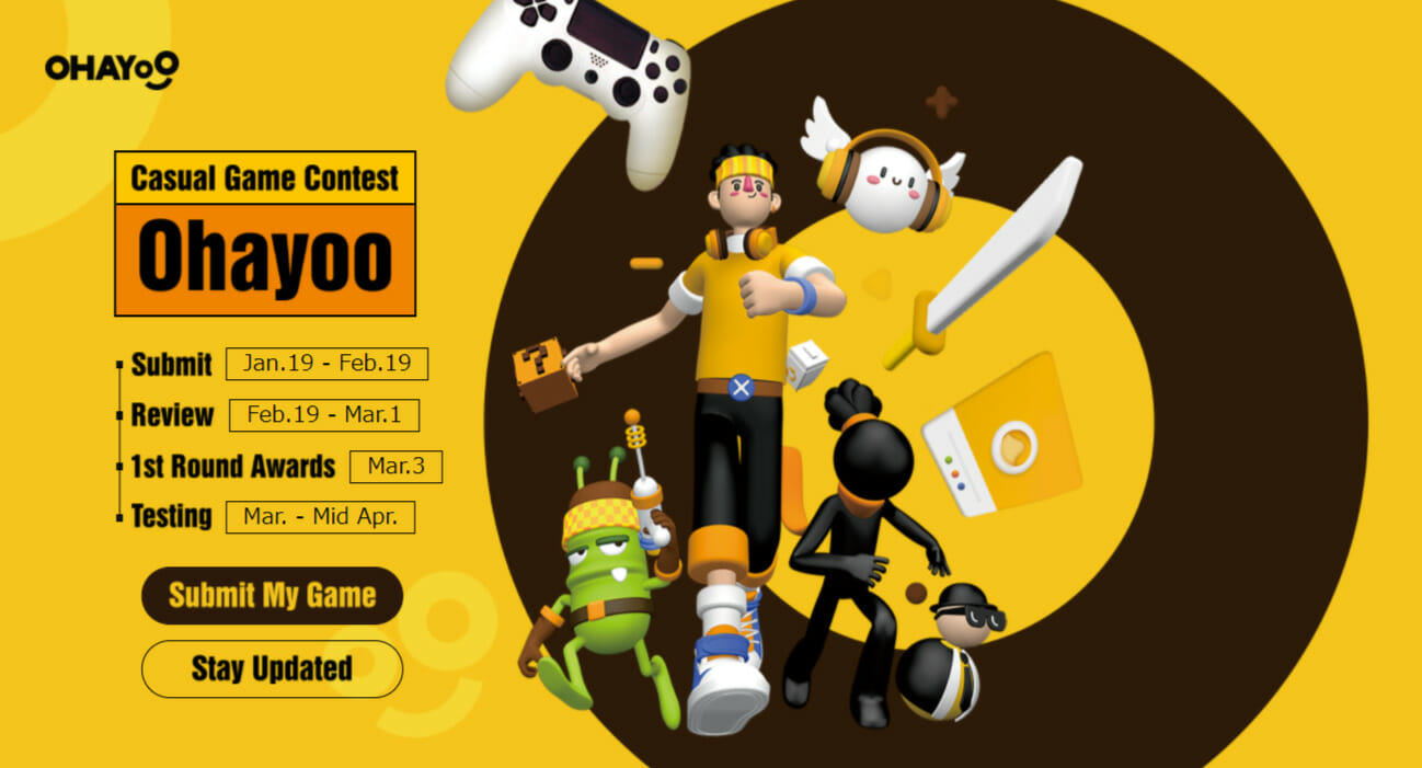 最高賞金は10万ドル！世界中のゲーム開発社を対象に、Ohayooがカジュアルゲームコンテストを実施！｜SQOOLNETゲーム研究室