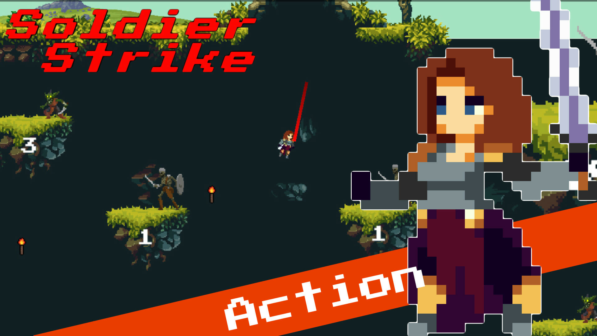 「ソルジャーストライク」が配信開始。女騎士の軽快なロープアクションでモンスターを討伐｜SQOOLNETゲーム研究室